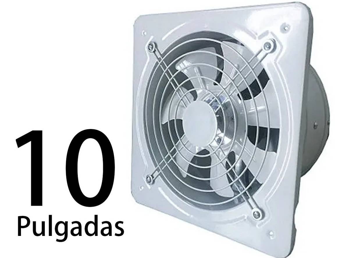 Extractor De Aire Metálico Industrial 10 Pulgadas 25cm 100w – Importadora