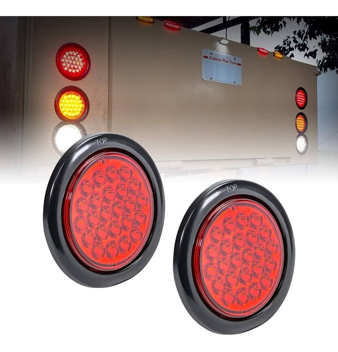 Foco Led Trasero 39 Led Universal Camion Bus 24v Redondo – Importadora