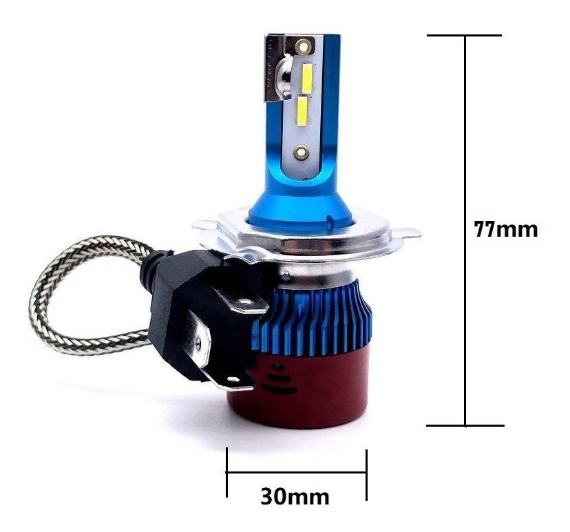 Kit Ampolleta Mini Turbo Led H4 Turbo Led 3600lm Chip Zes – Importadora