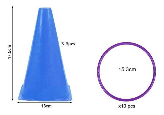 Kit De Entrenamiento Con Cono Y Aros Agilidad Crossfit – Importadora