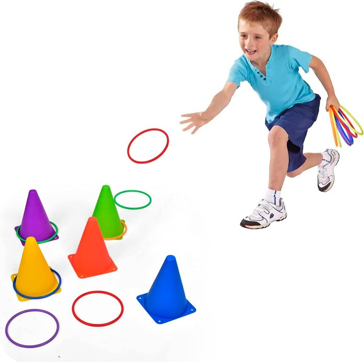 Kit De Entrenamiento Con Cono Y Aros Agilidad Crossfit – Importadora