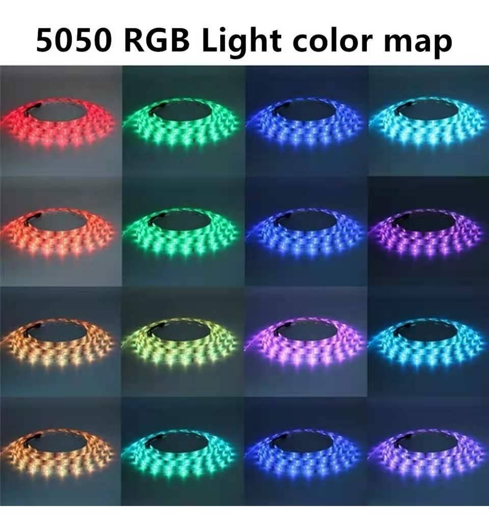 Kit Tira De Led Luz 5050 Cinta 5 Metros Rgb Control Remoto – Importadora