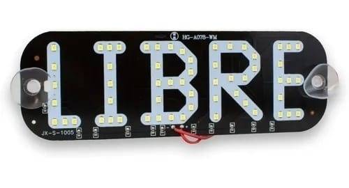 Letrero Luminoso 58 Led Para Auto Taxi Libre 12v – Importadora
