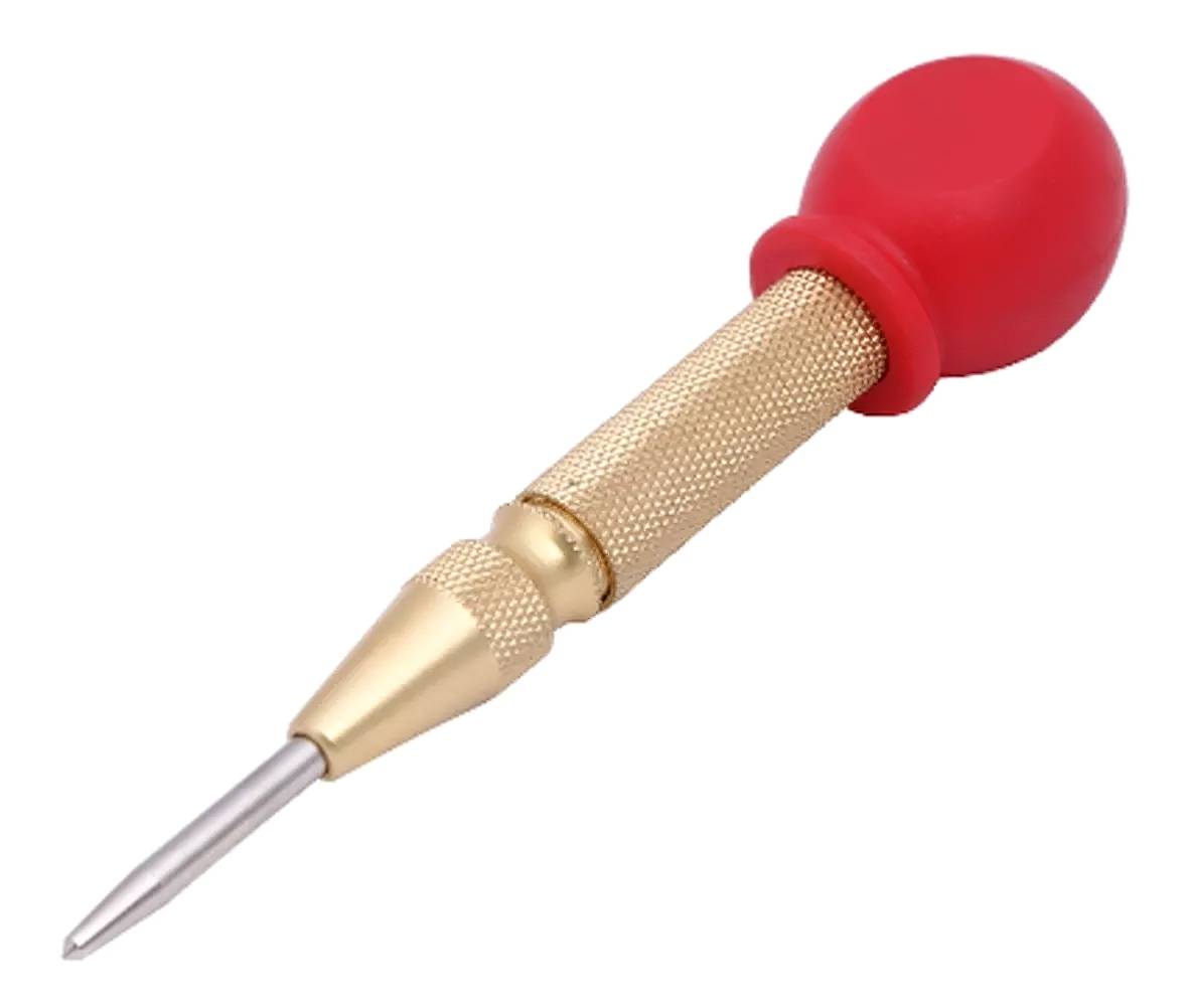 Punzón Central Automático De 5 Pulgadas Con Mango Rojo – Importadora