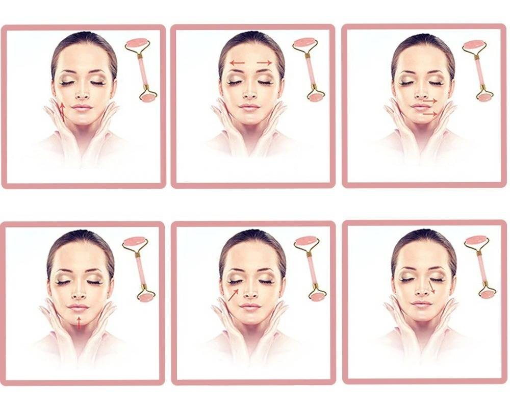 Rodillo Masajeador Facial Doble Cabezal Piedra De Jade – Importadora