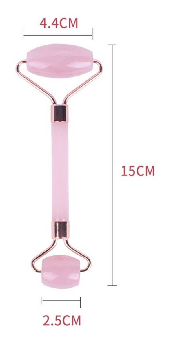 Rodillo Masajeador Facial Doble Cabezal Piedra De Jade – Importadora